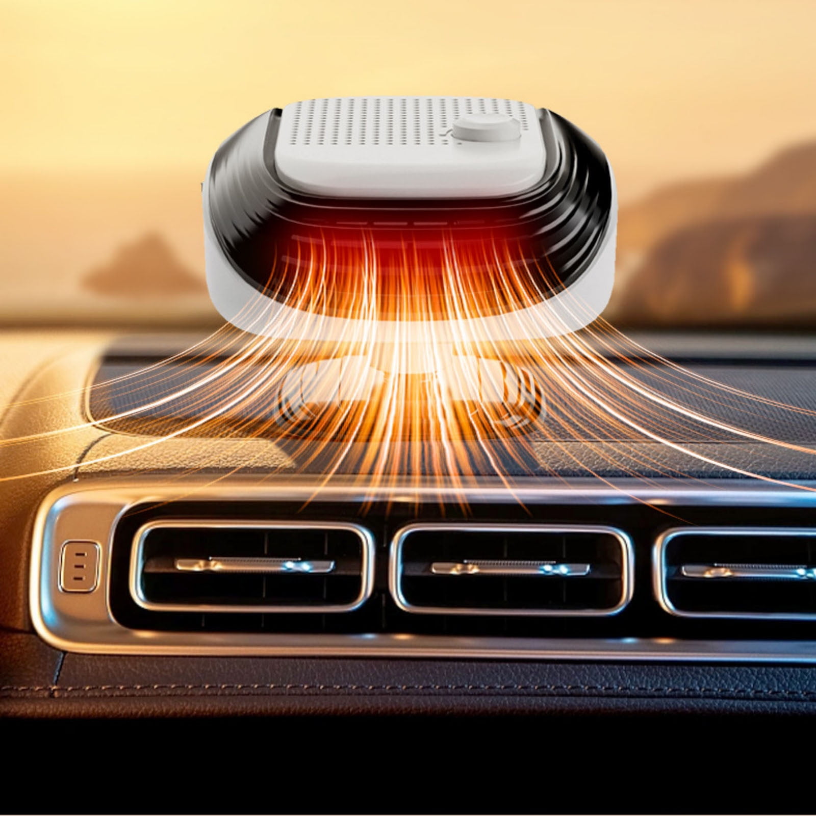 MFJESEAA New 2025 Upgraded Adjustable Car Heater, Car Defroster 2 in 1 ...