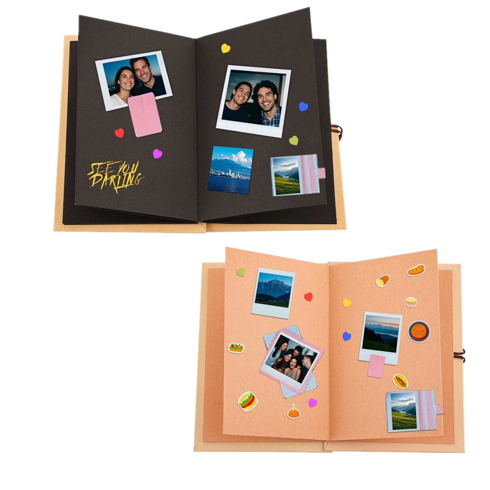 MFJESEAA Scrapbook Album 28*21 cm Small Photo Album with DIY ...