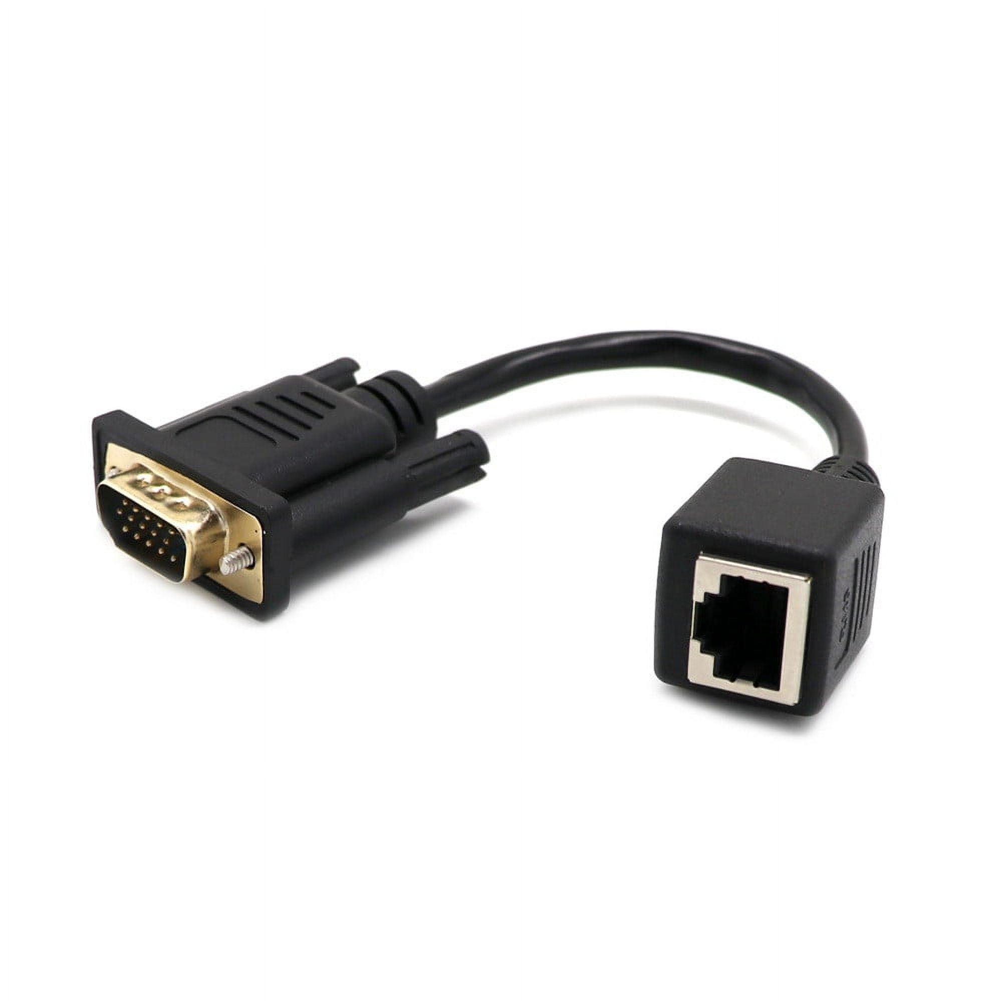 MFJESEAA VGA Extender Male To Lan Cat5 Cat5e RJ45 Ethernet Female ...