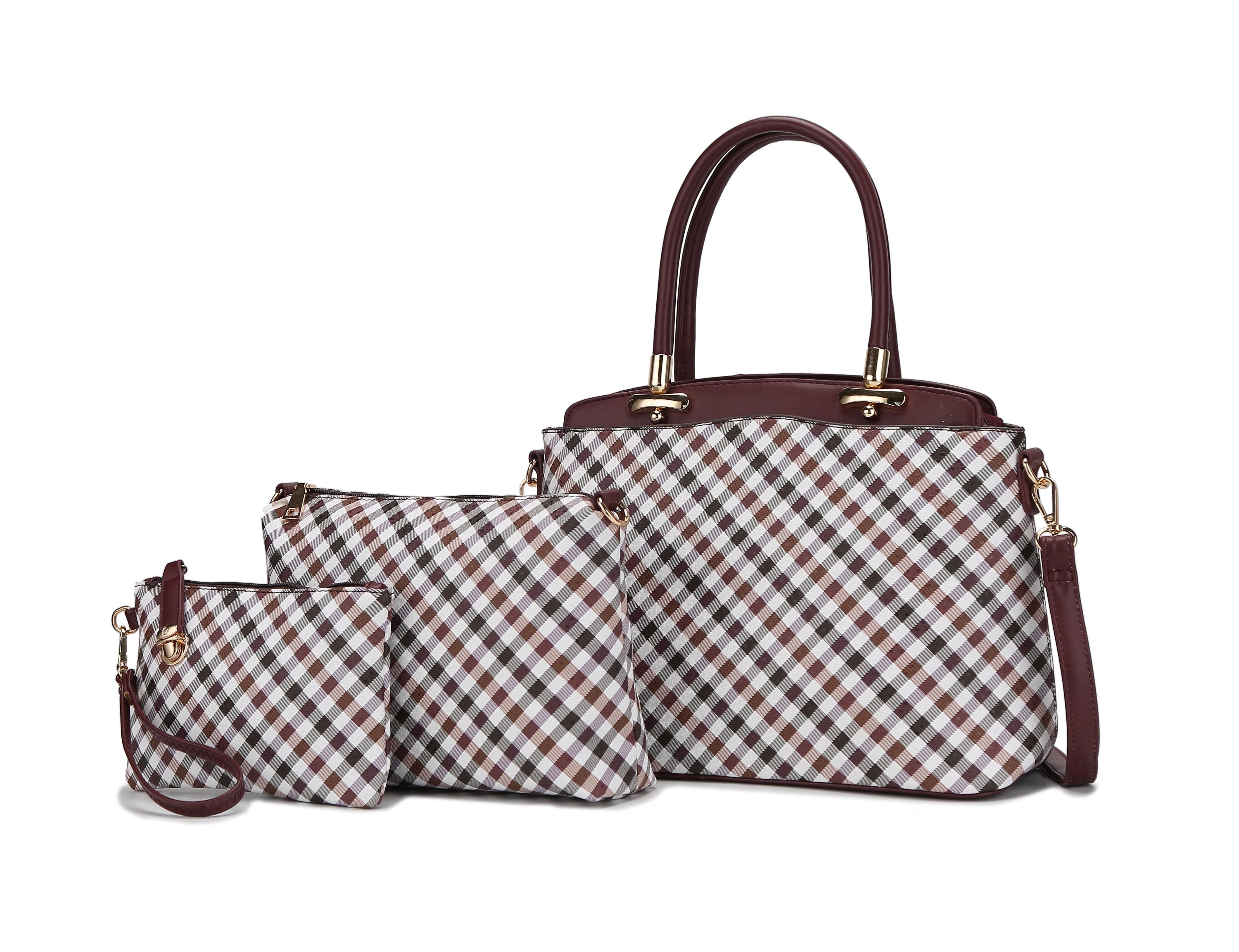 MFK Collection Women's Mia K. Collection Rahi 3PC Set Satchel with ...