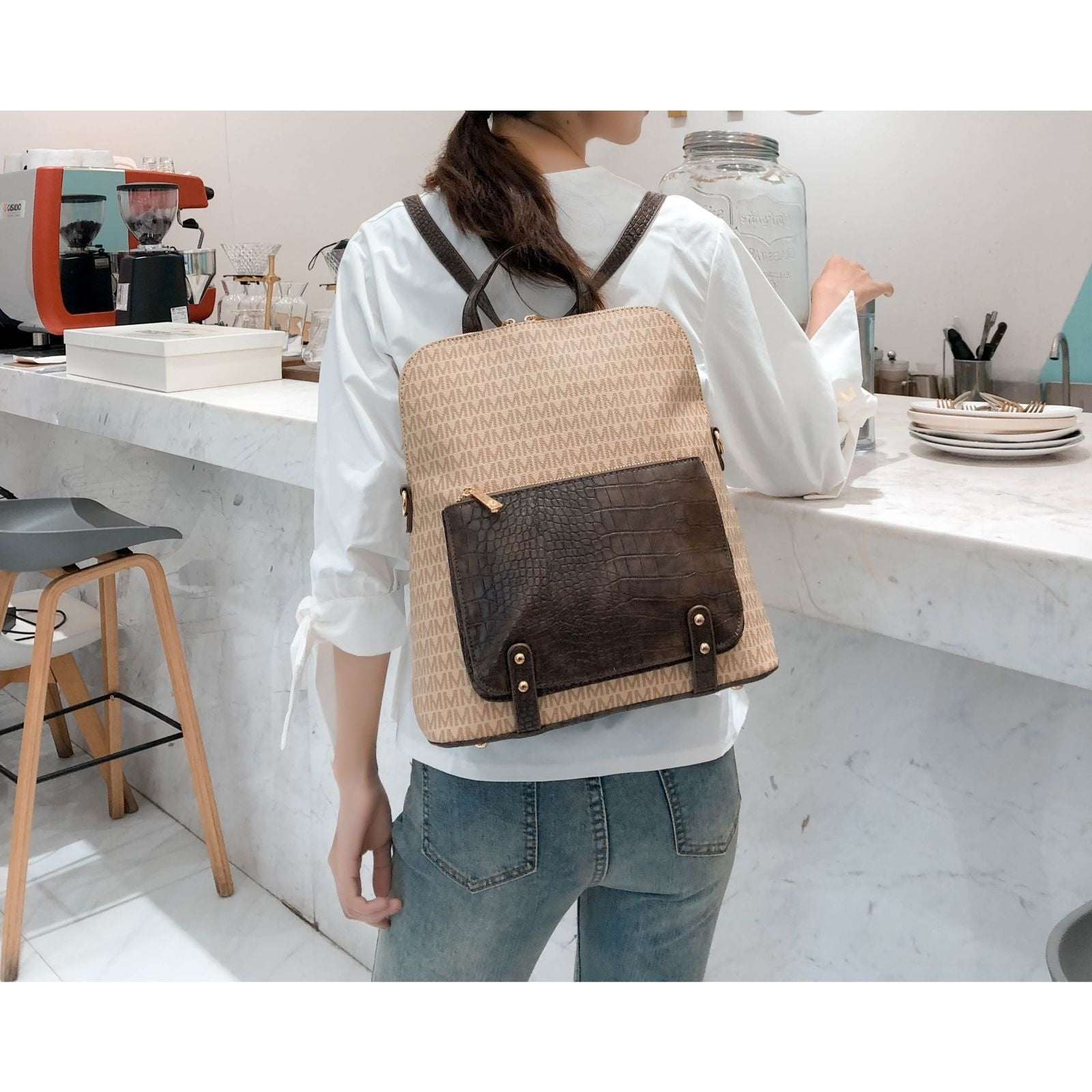 MFK Collection Women's Mia K. Collection Rede Signature Backpack ...