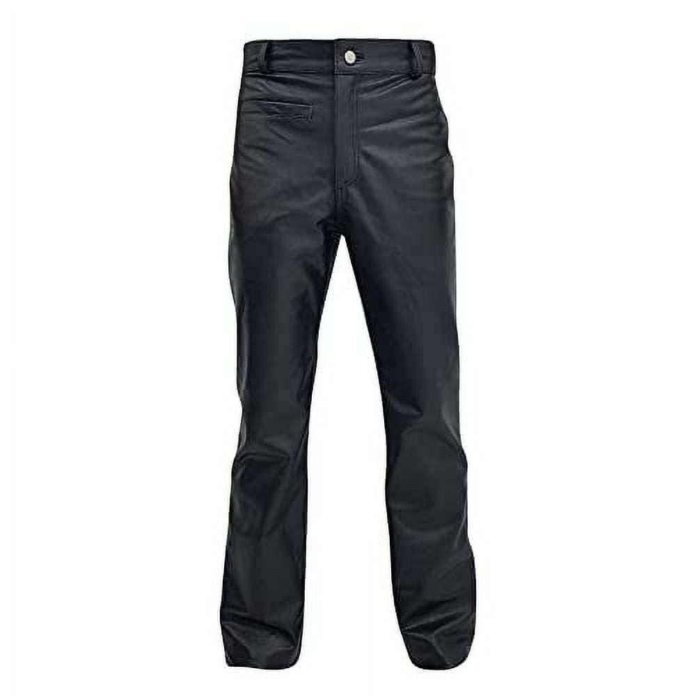 MFP Main Force Patrol Genuine Black Leather Pants for Men - Mel Gibson ...