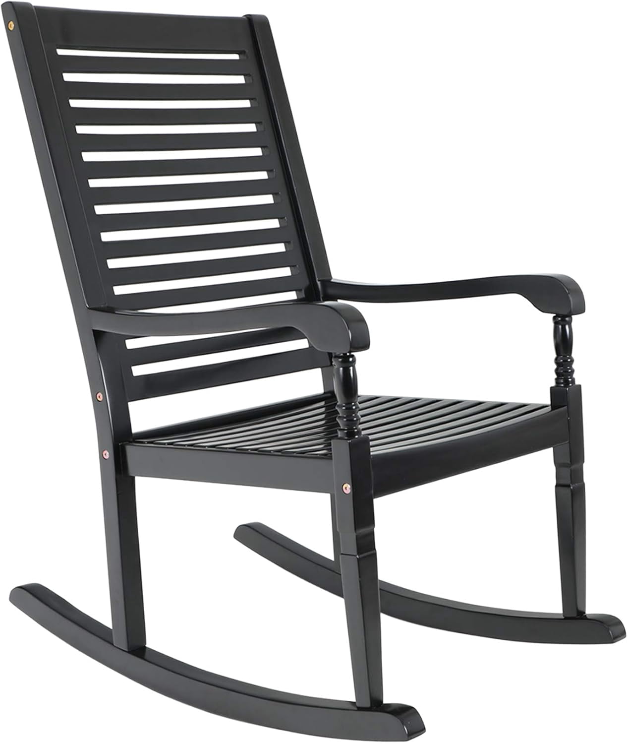 MFSTUIO Outdoor Rocking Chair,Patio Acacia Wood Porch Rocker with ...