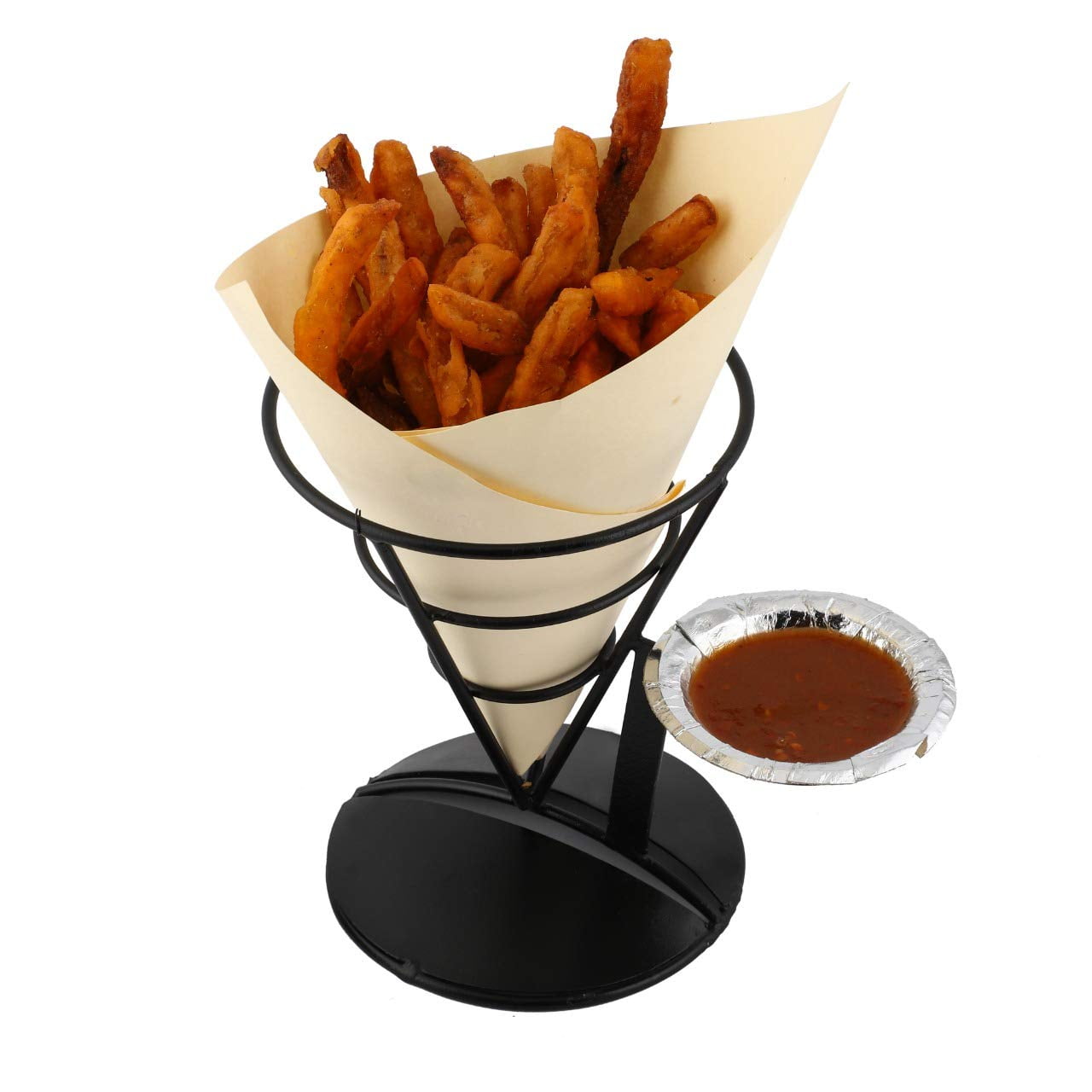 MFUMADE FOR YOU French Fries Cone Snacks Display Stand Fries Basket ...