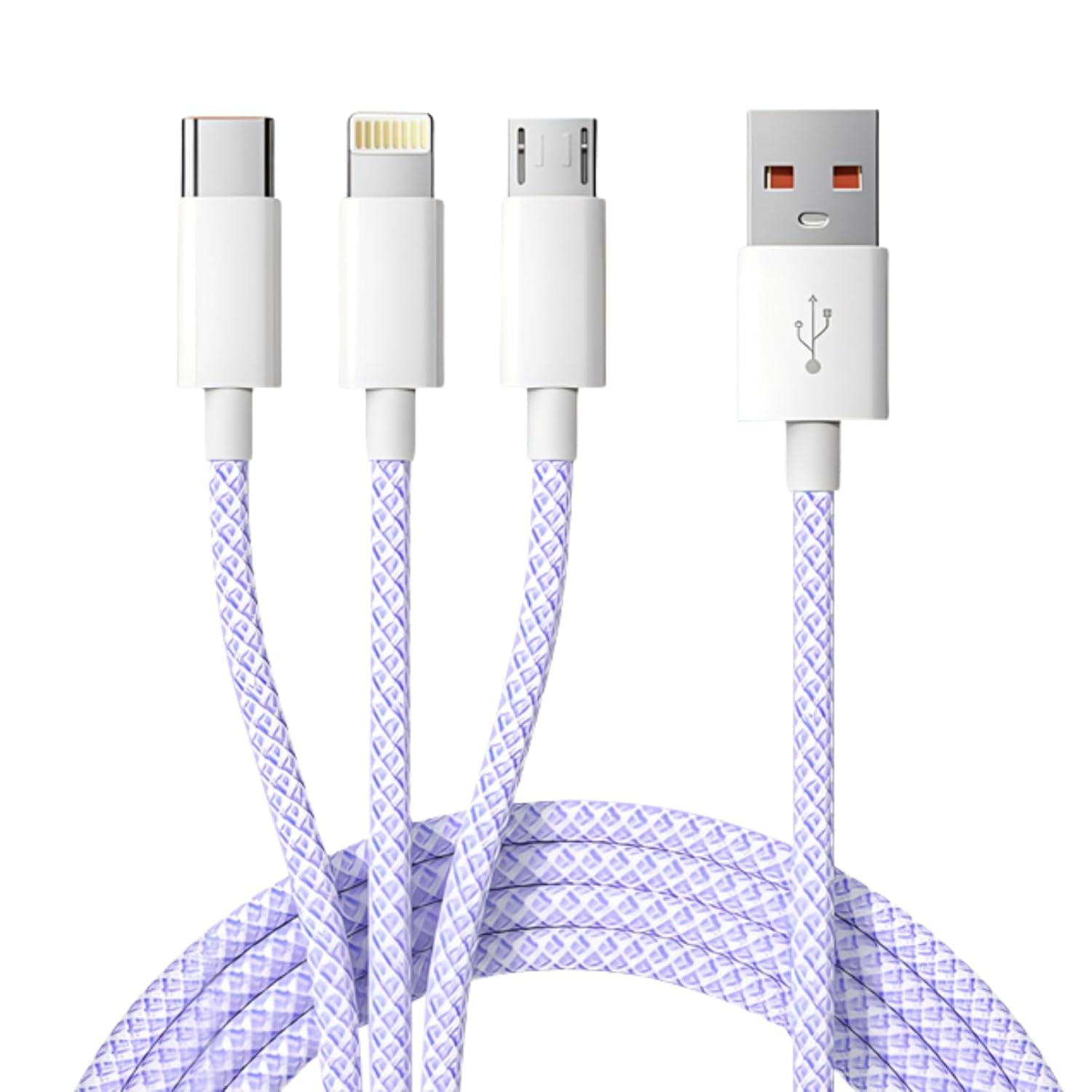 MFi 3 in 1 Charging Cable,Multi Charging Cable 3.3FT,66W Max Fast ...