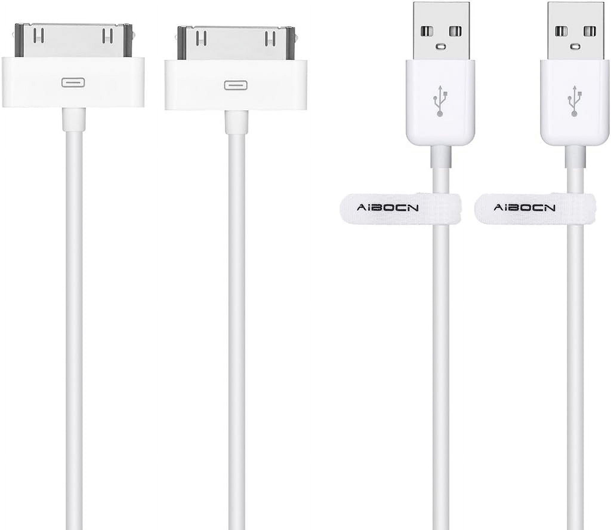 MFi Certified 30 Pin Sync and Charge Dock Cable (New Packaging × 2 Pack ...