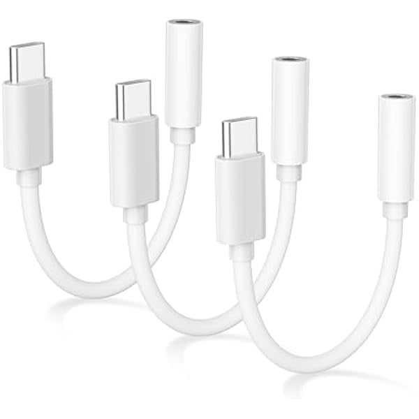 [MFi Certified]3Pack USB C to 3.5mm Headphone Jack Adapter,Headphone ...