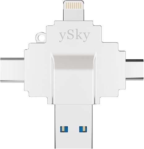 ySky MFi Certified 512GB Photo Stick for iPhone Flash Drive,4 in1 ...