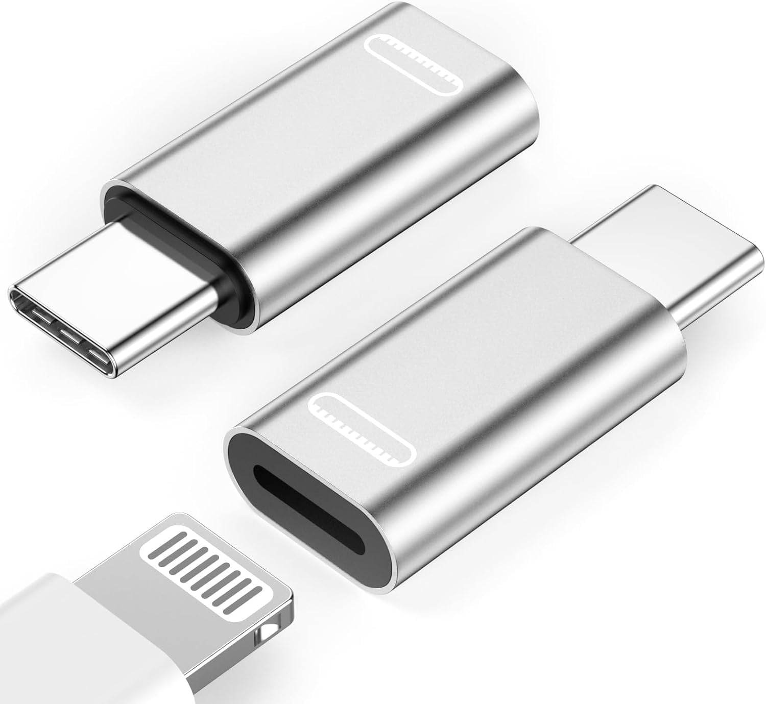 KYOHAYA MFi Certified Lightning to USB C Adapter, 2 Pack, Compatible ...