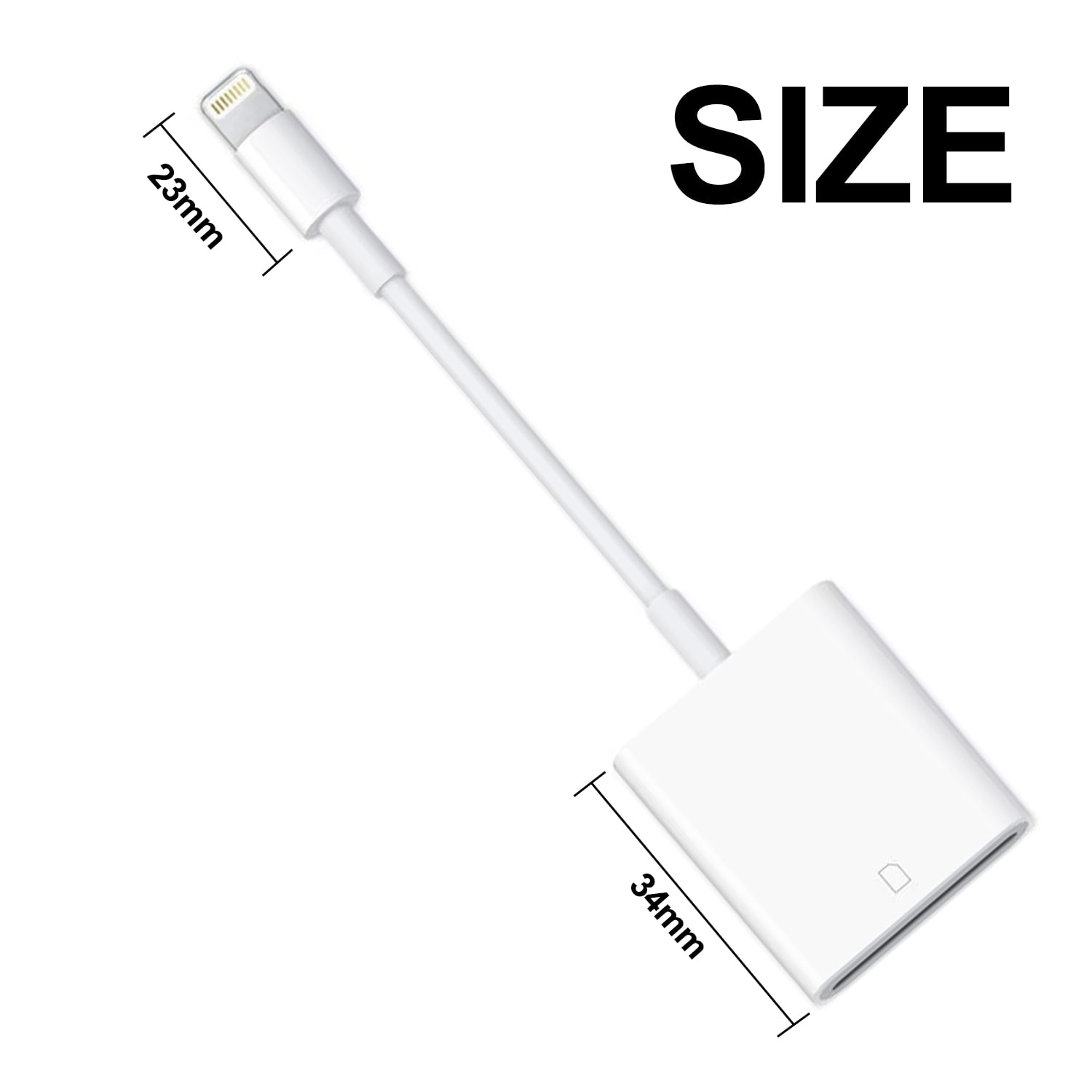 MFi Certified USB C to SD Card Reader for iPhone, Universal ...