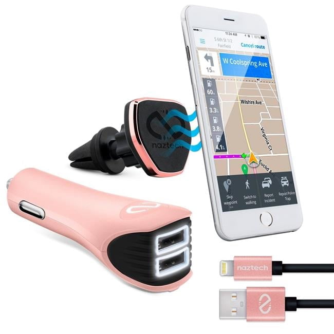 MFi Safety Essentials Car Kit, Rose Gold - Walmart.com