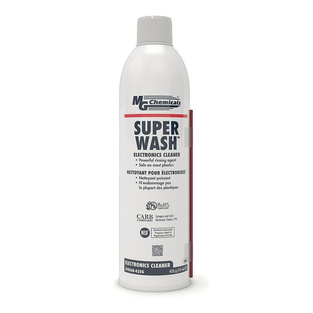 MG Chemicals - 406B Superwash Electronics Cleaner, 425g (14 oz) Aerosol ...