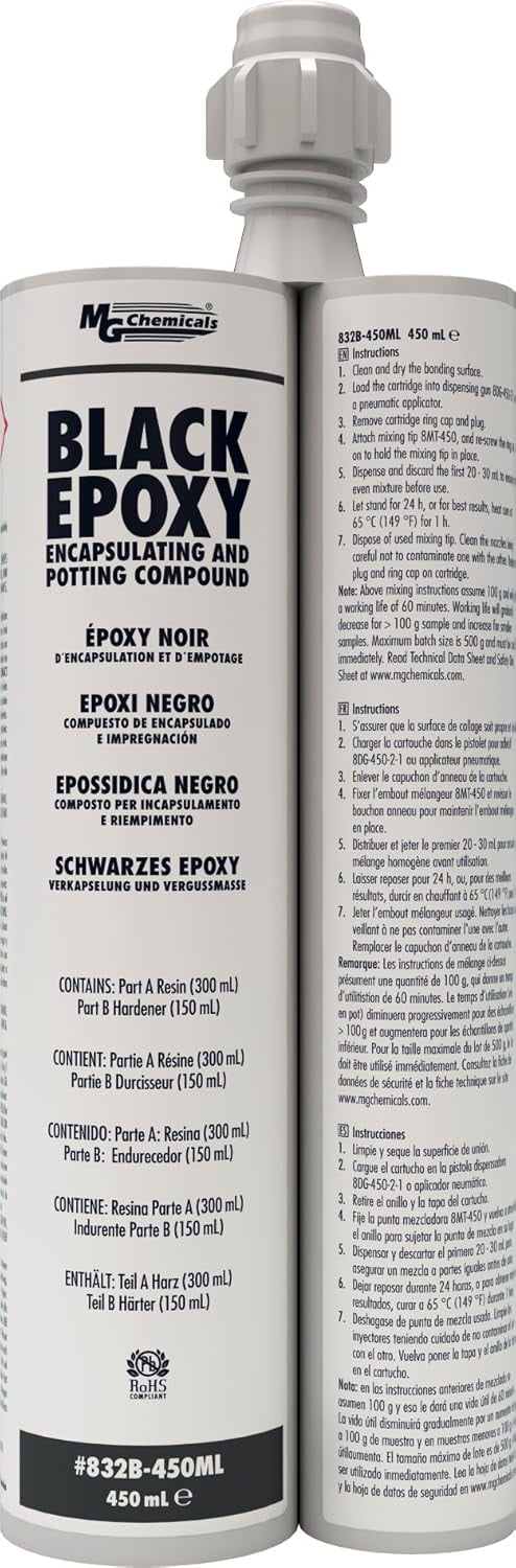 MG Chemicals 832B Black Epoxy Encapsulating & Potting Compound for ...