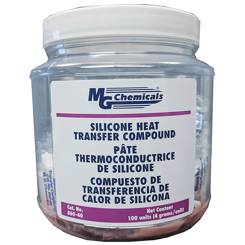 MG Chemicals 860-4G Silicone Heat Transfer Compound, 100 Piece ...