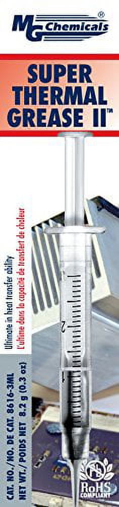 MG Chemicals 8616 Super Thermal Grease II, 3 milliliters (8.2 g ...