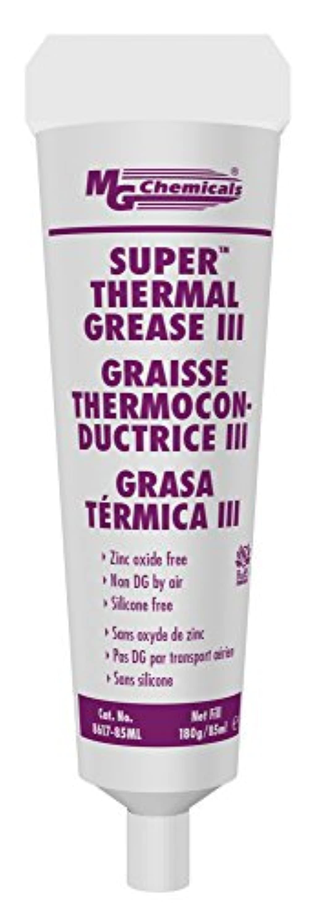 MG Chemicals - 8617-85ML White Super Thermal Grease III, Zinc Oxide ...