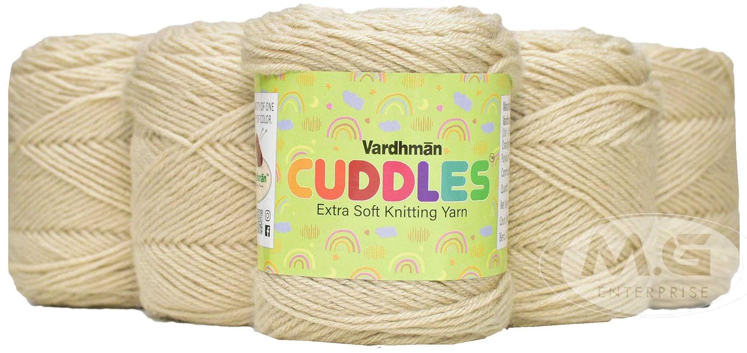 MG ENTERRPISE 100 Acrylic Wool Skin 6 pc Baby Wool Ball Hand Knitting ...