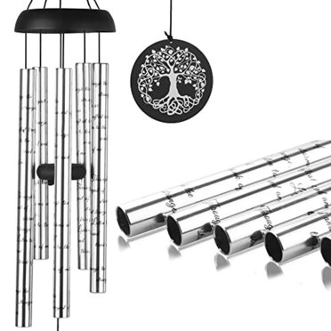 Set Of 2 Southwest Boho Chic Turquoise Ember Floral Scroll Cow Skull Wind Chimes - Walmart.com