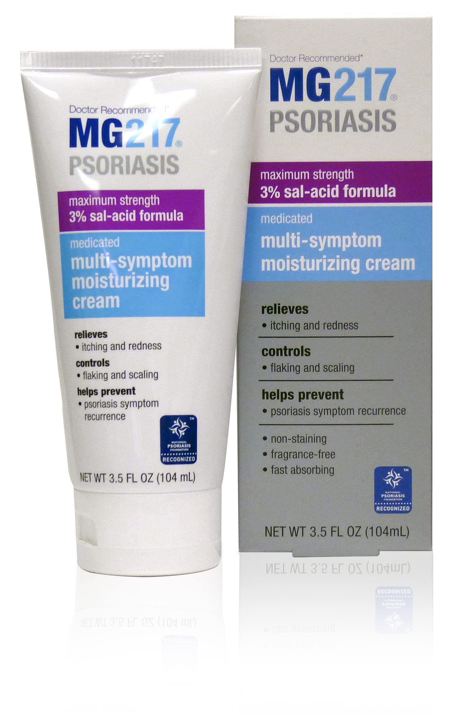 MG217 Medicated Moisturizing Psoriasis SBF3 Cream With 3% Salicylic ...