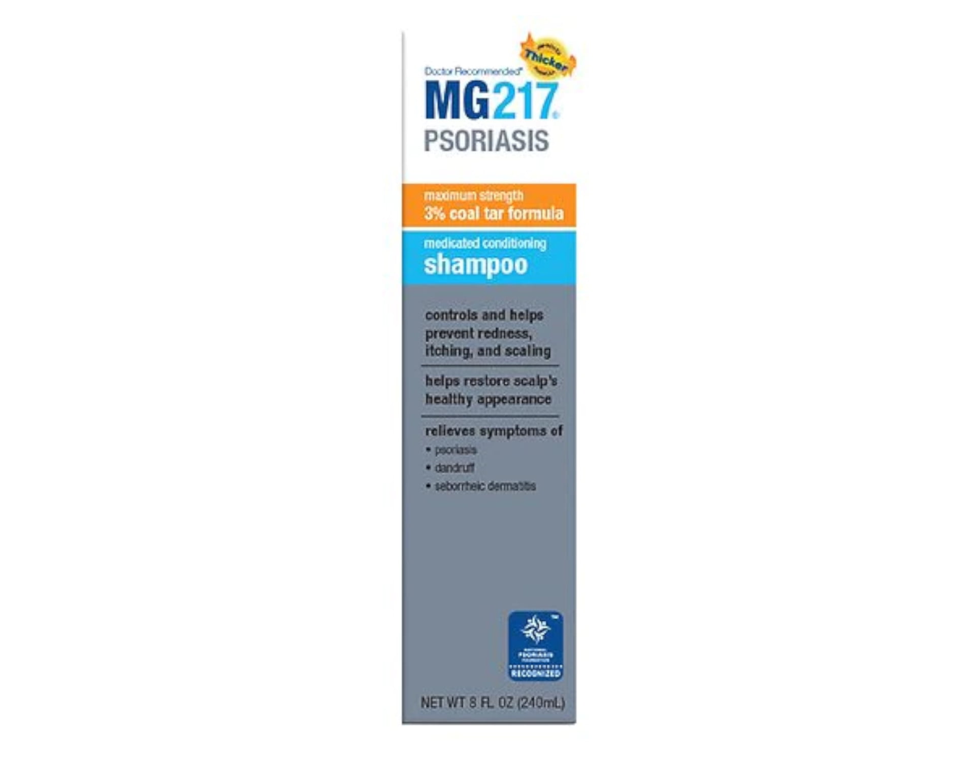 MG217 Maximum Strength Medicated Shampoo for Psoriasis, Seborrheic ...