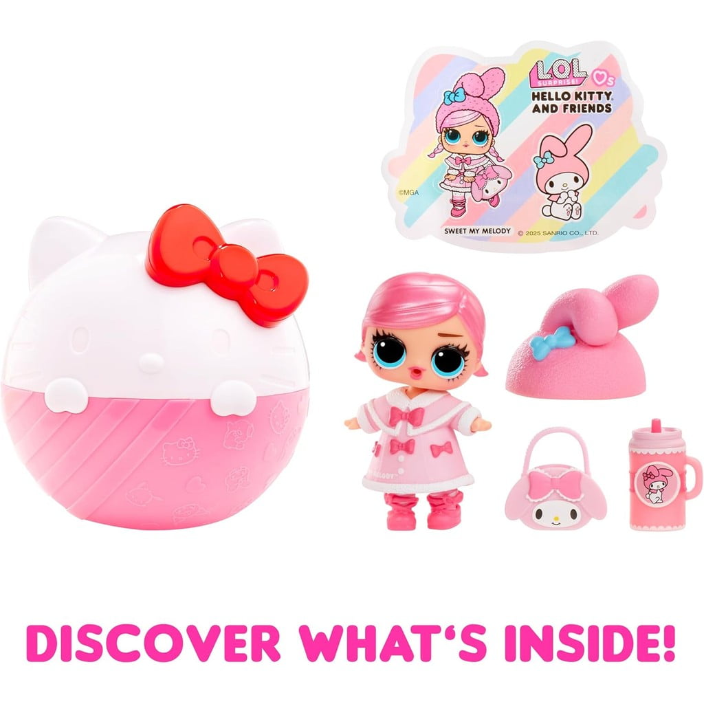 MGA LOL Surprise Hello Kitty Sanrio Girl Demolition Ball Doll Toy ...