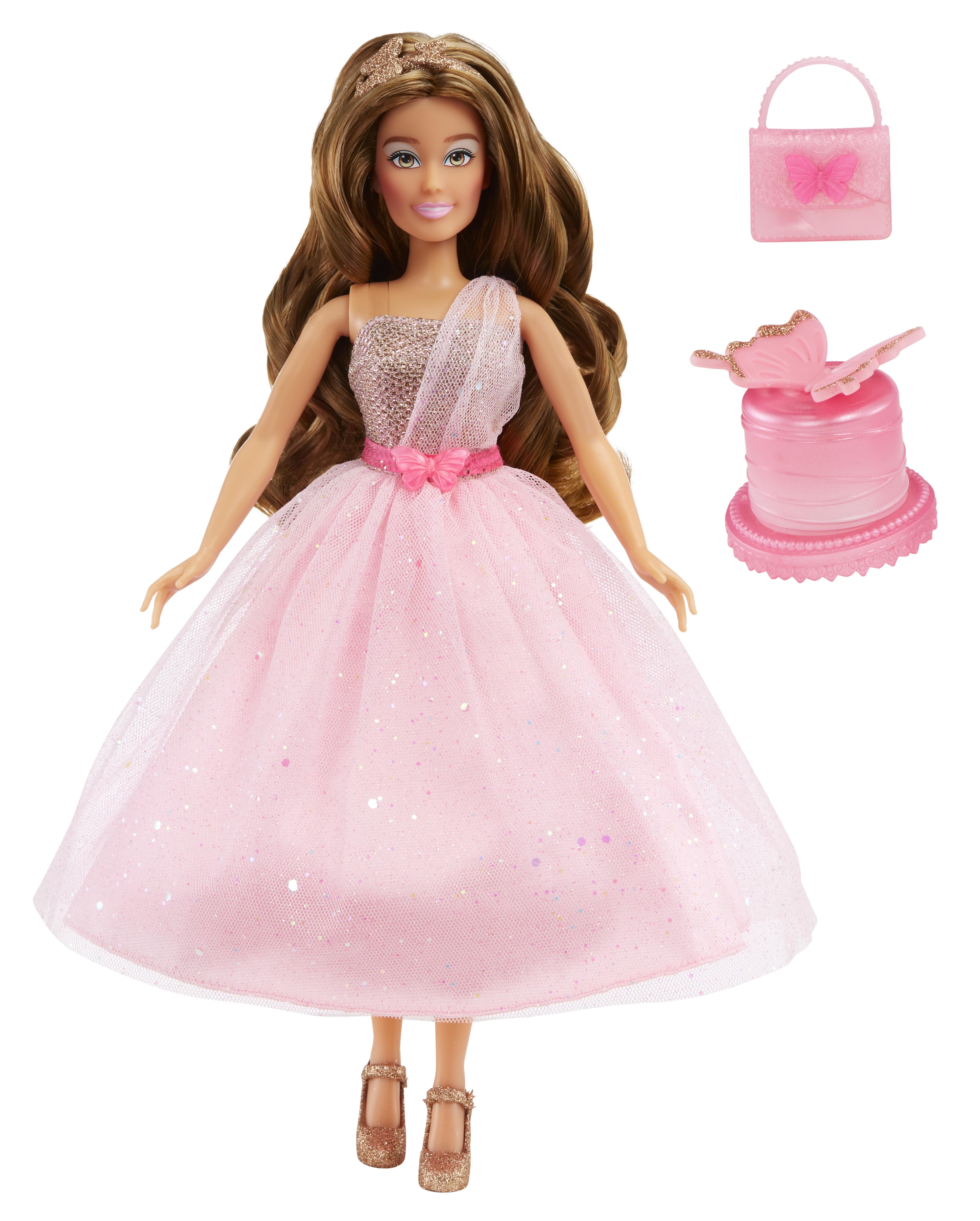 MGA's Dream Ella Let's Celebrate Doll - DreamElla, Pink & Gold Glitter ...