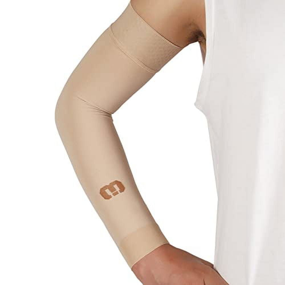 MGANG Lymphedema Compression Arm Sleeve for Women Men, Opaque, 20-30 ...