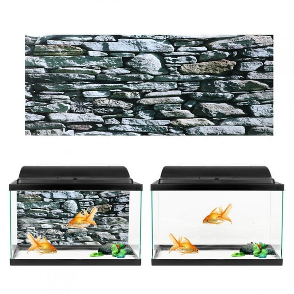 Kritne 30x18in Aquarium Poster, PVC Adhesive Underwater Forest Tank ...