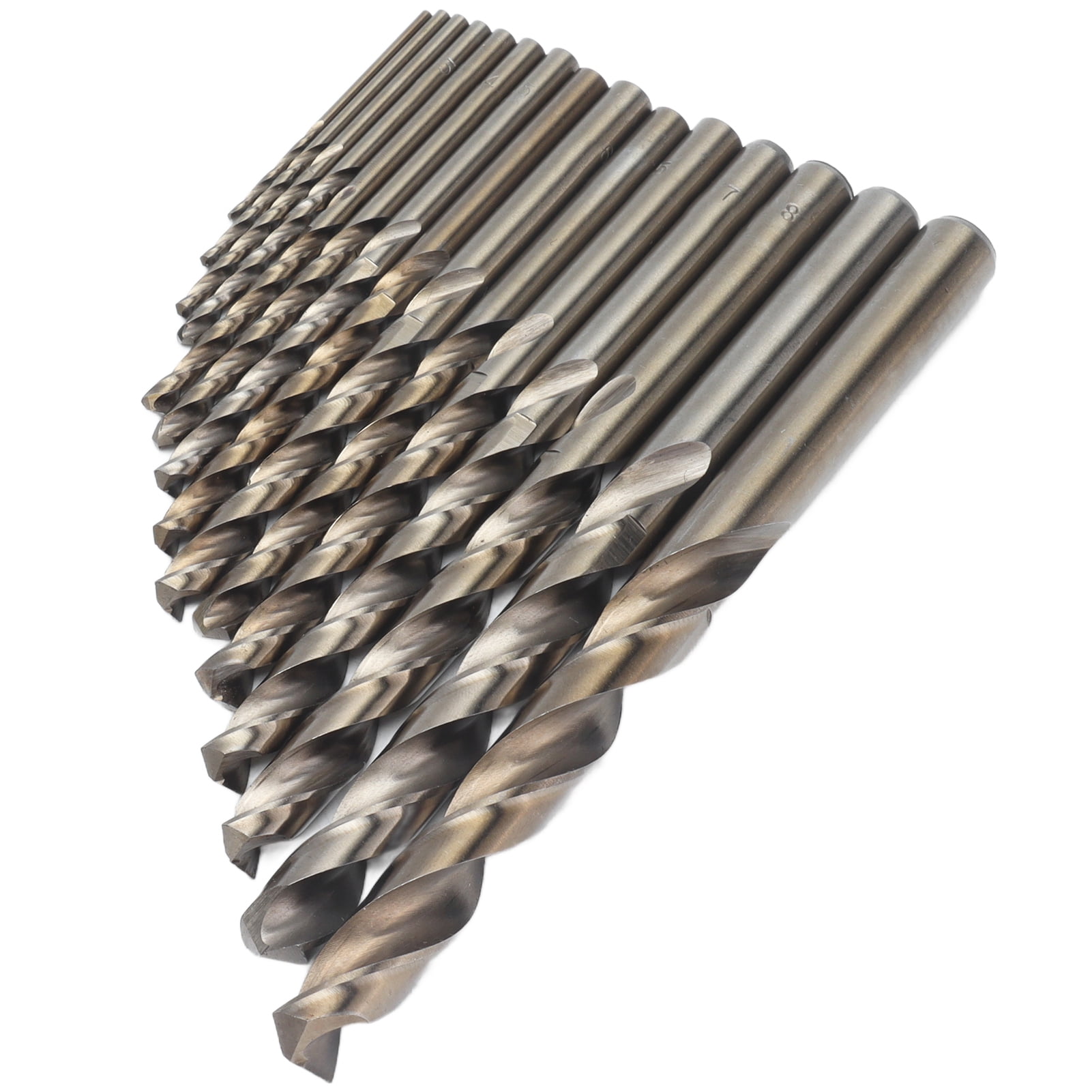 5% Cobalt High Speed Steel Drill Bits, 135° Round Straight Shank for ...