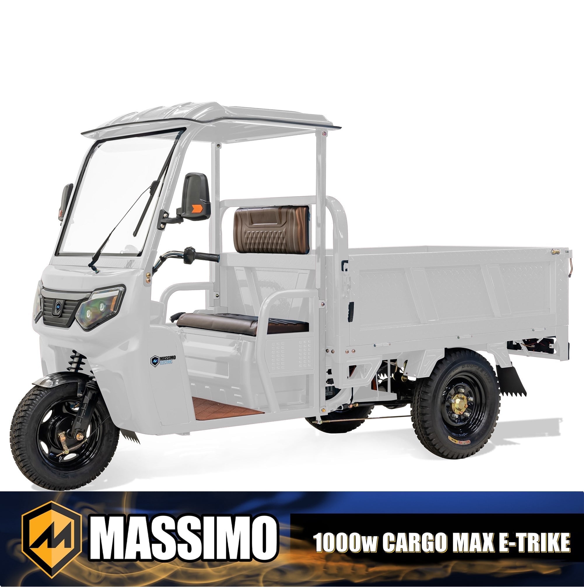 MGC Cargo Max Electric Utility e-Trike White - Walmart.com
