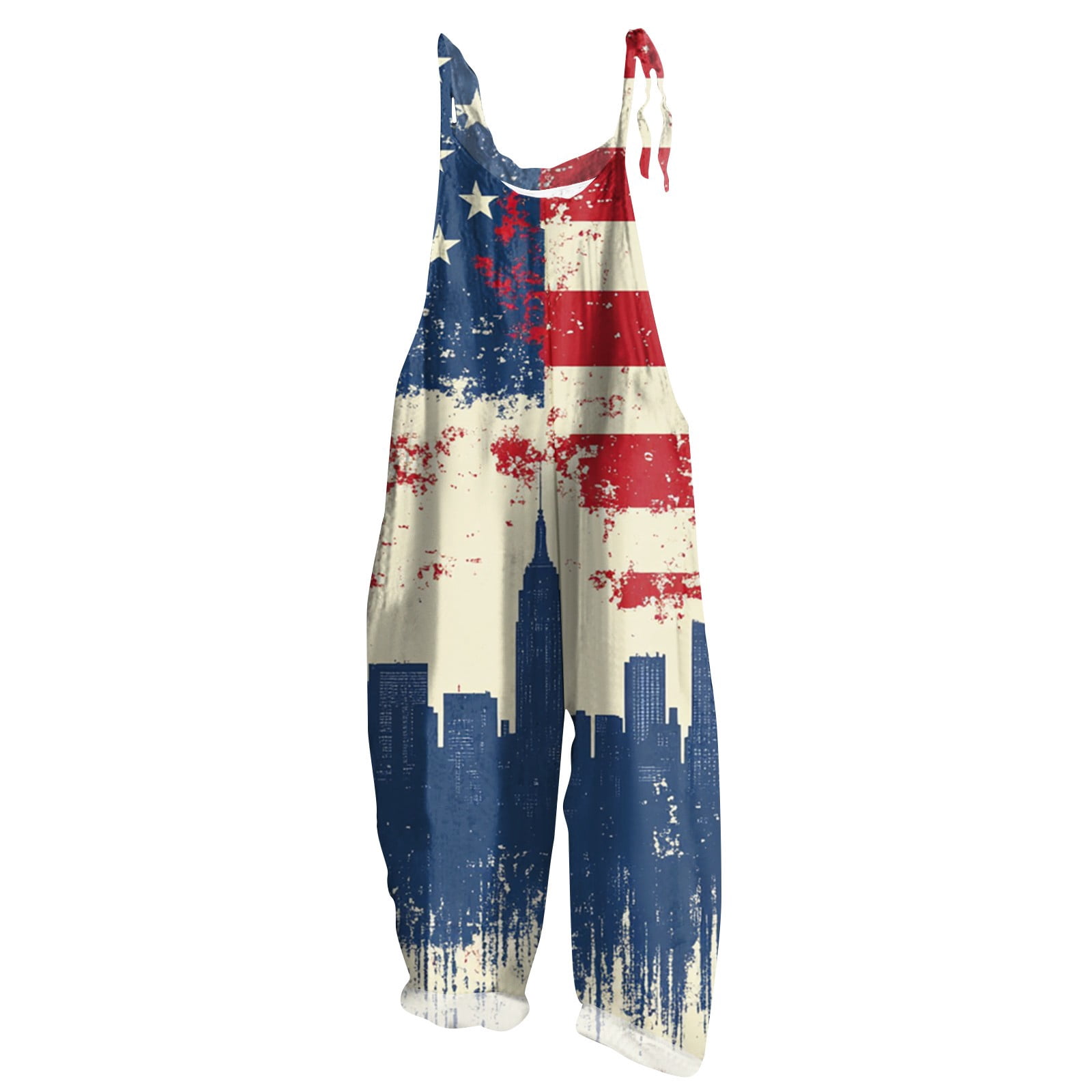 MGCWSH 4th Of July Jumpsuits for Women,Red,White,and Blue Jumpsuits ...