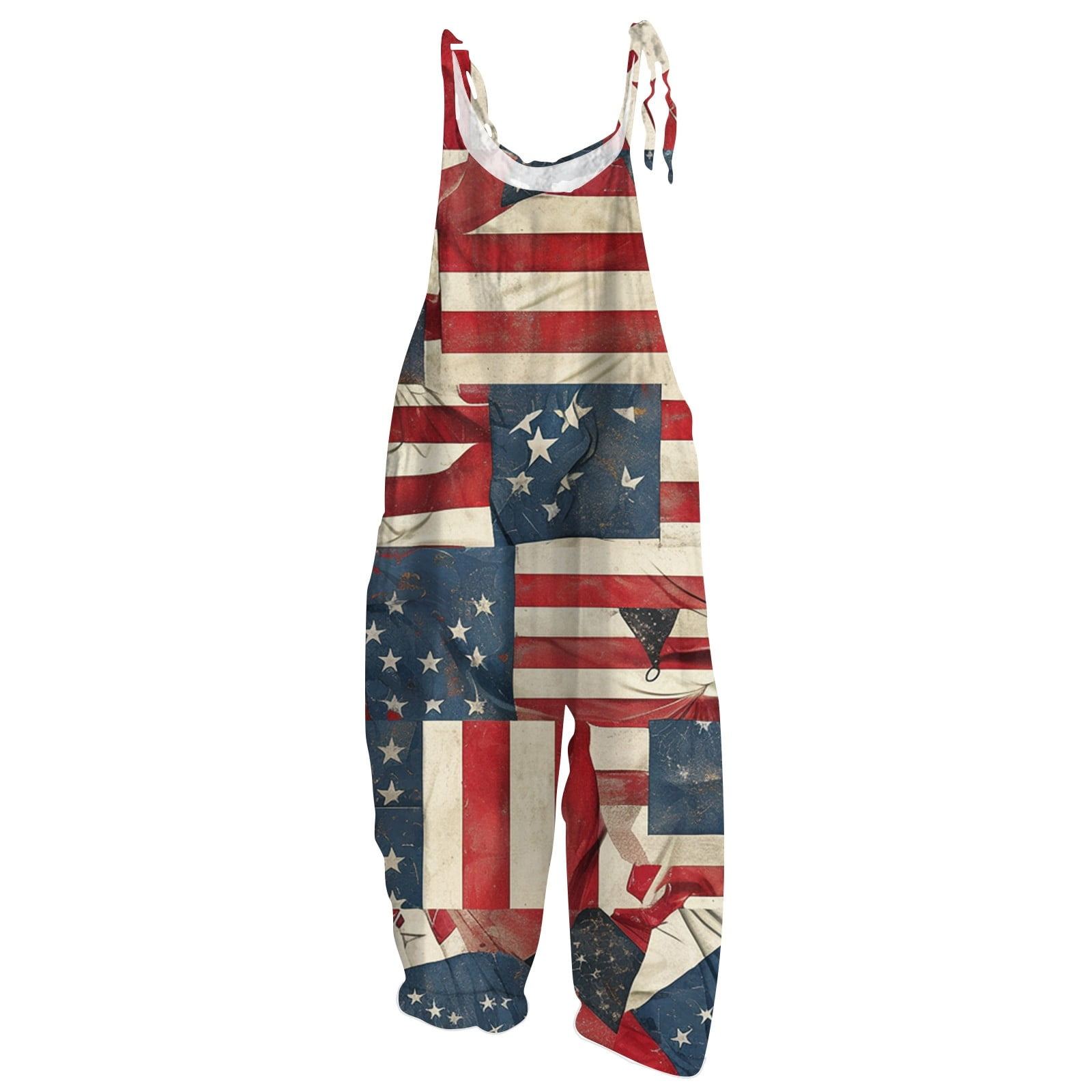 MGCWSH Fourth Of July Jumpsuits for Women,Red,White,and Blue Jumpsuits ...