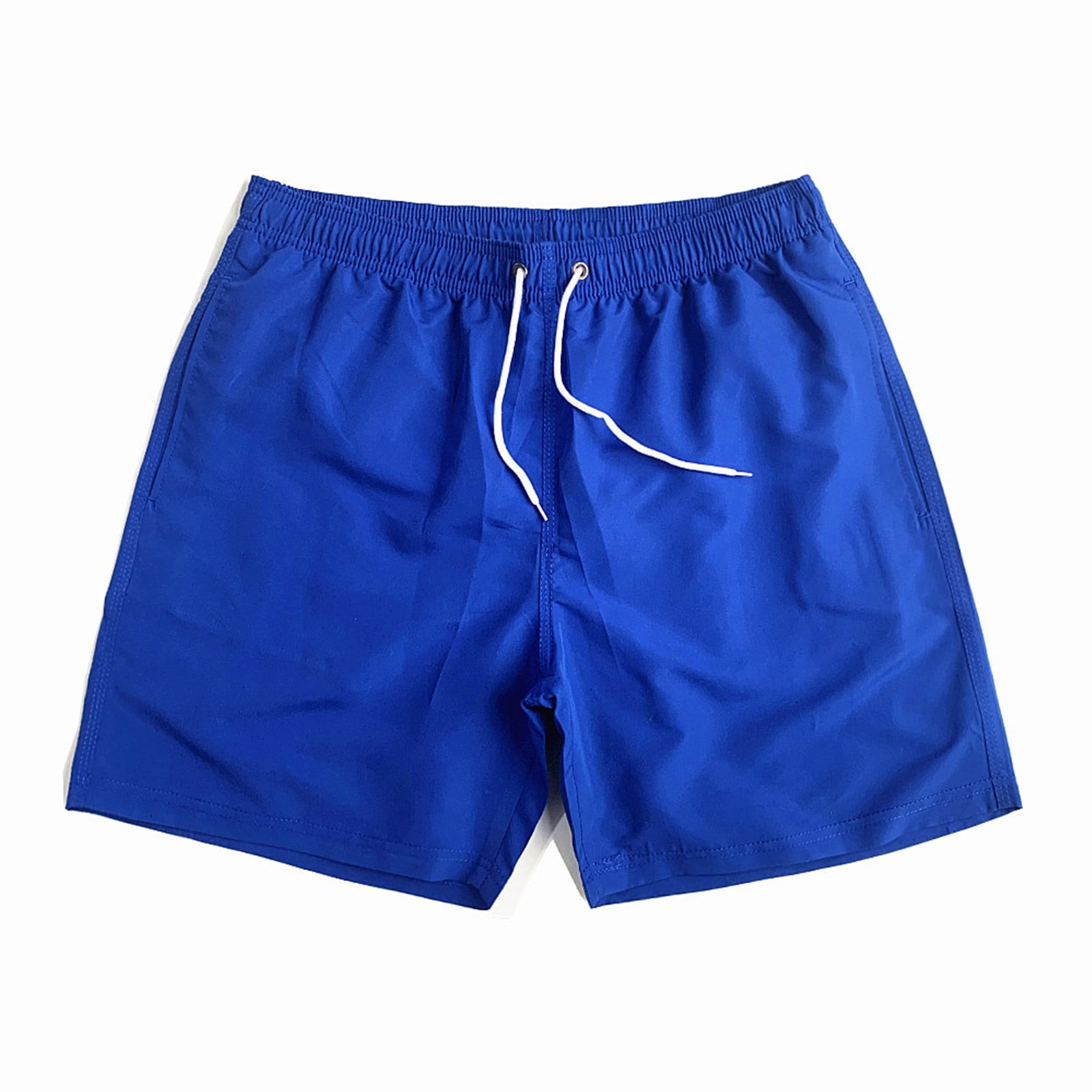 MGCWSH Men Swim Trunks Short with Mesh Lining Solid Bathing Suit Royal ...
