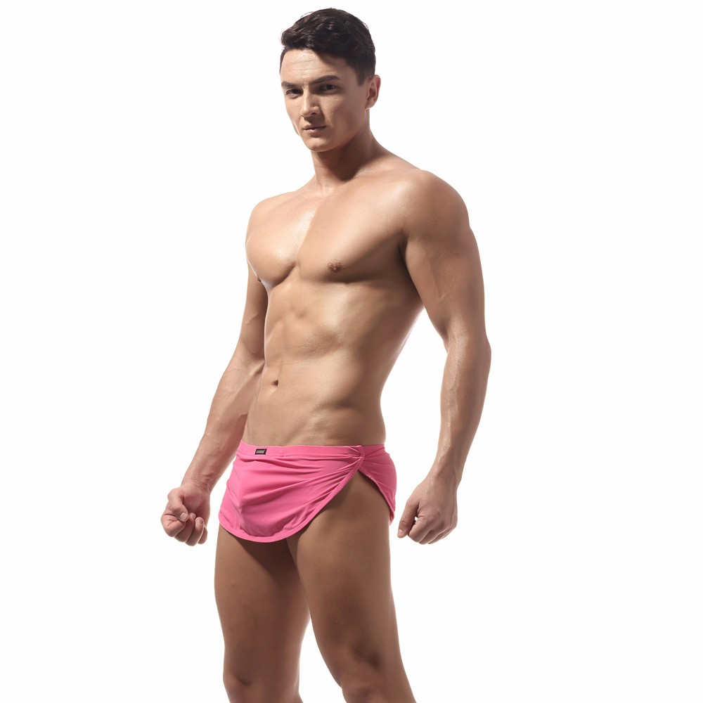 MGCWSH Mens Thong Underwear Skirt Design Split Sides Boxer Briefs ...