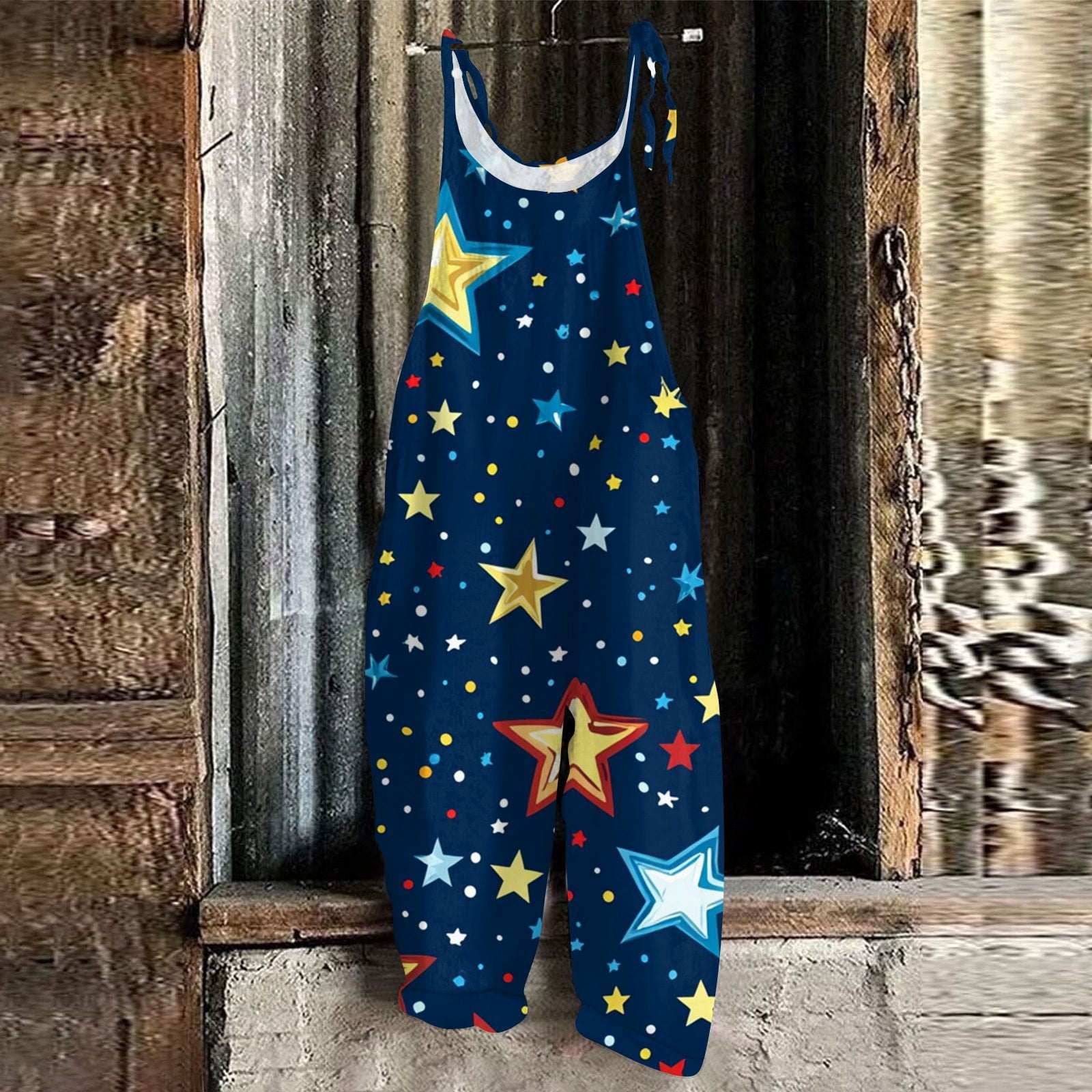 MGCWSH Womens 4th Of July Jumpsuits,Patriotic Jumpsuits Cotton Linen ...