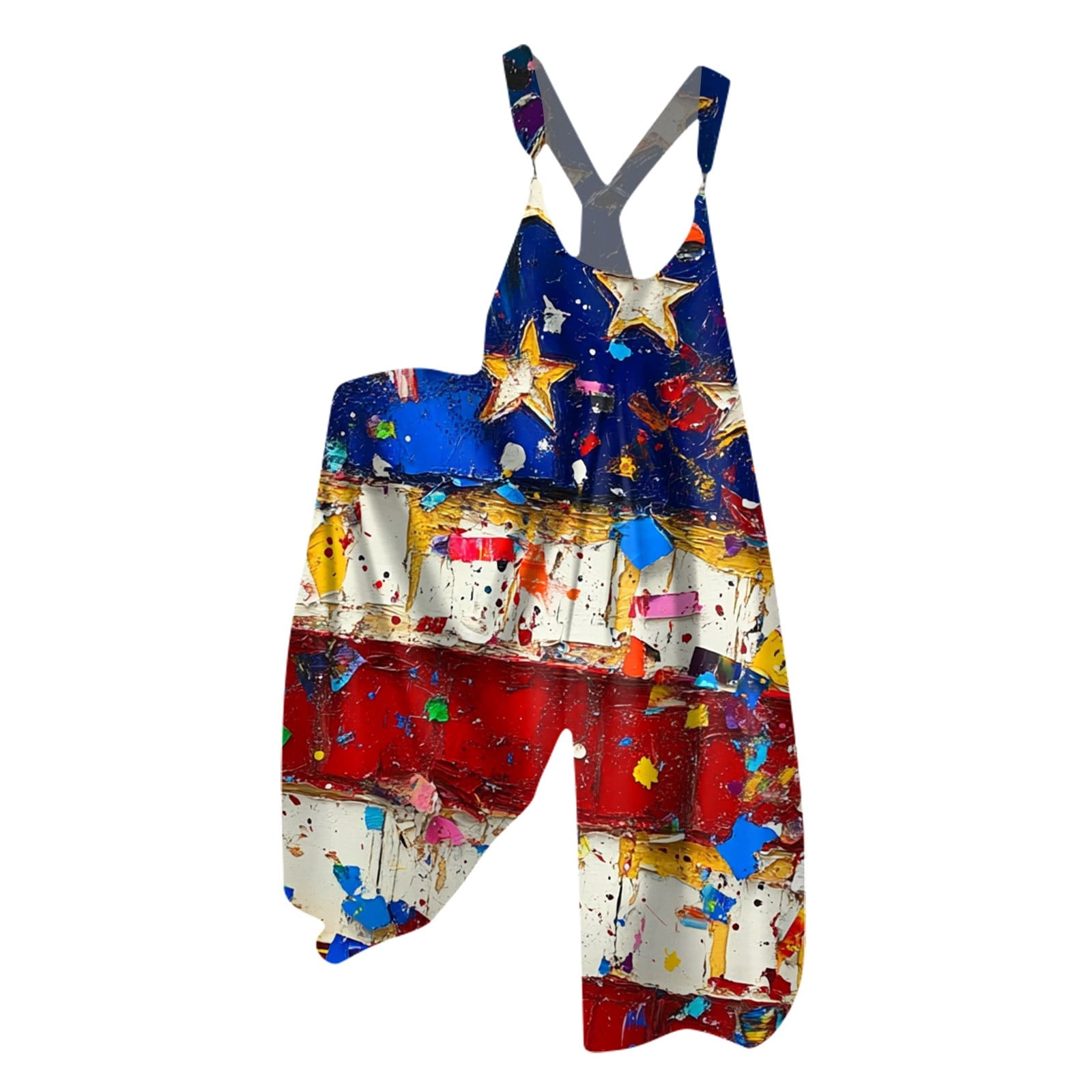 MGCWSH Womens Independence Day Overalls,Red,White,and Blue Overalls ...
