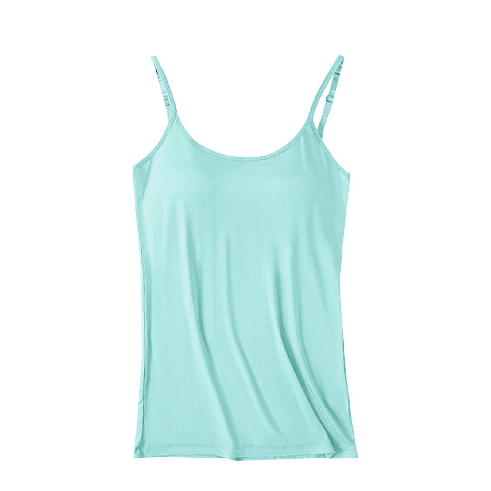 MGCWSH women's Adjustable Spaghetti Strap Top Basic Cami Sleeveless ...