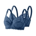 MGDXOX 2Pcs Thin Adjustable Strap Full Scalloped Floral Lace V Neck ...