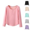 yoeyez Thermal Underwear for Women, Base Layer Crew Neck Long Sleeve ...