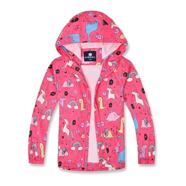 Disney Lilo and Stitch Girls Windbreaker Jacket Kids Rain Jacket for Big Kids Girls Rain Jacket ...