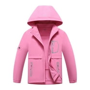 MGEOY Girls Rain Jackets, Lightweight, Waterproof, Windproof, Lined ...