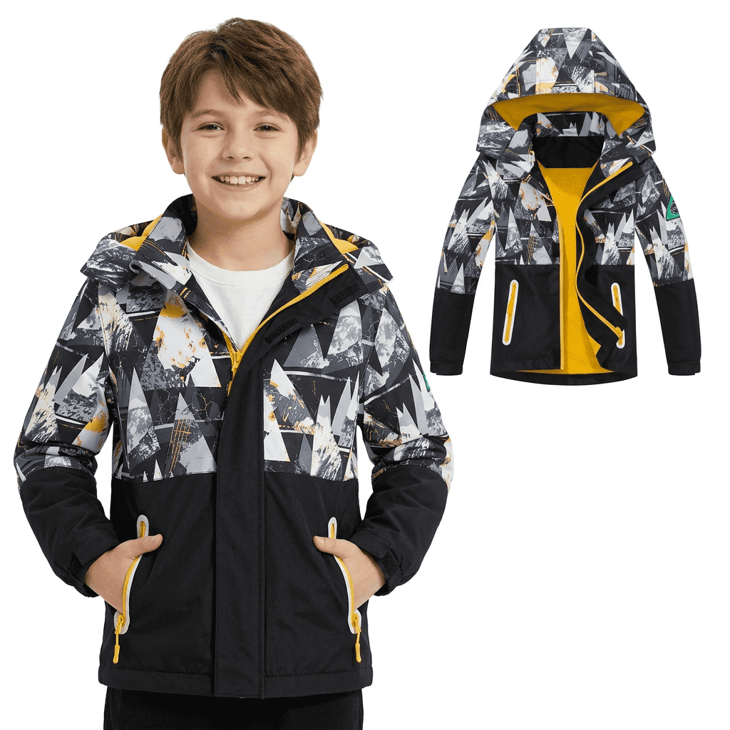 MGEOY, Boys Rain Jackets, Waterproof Hooded Raincoat, Sizes 4-14 ...