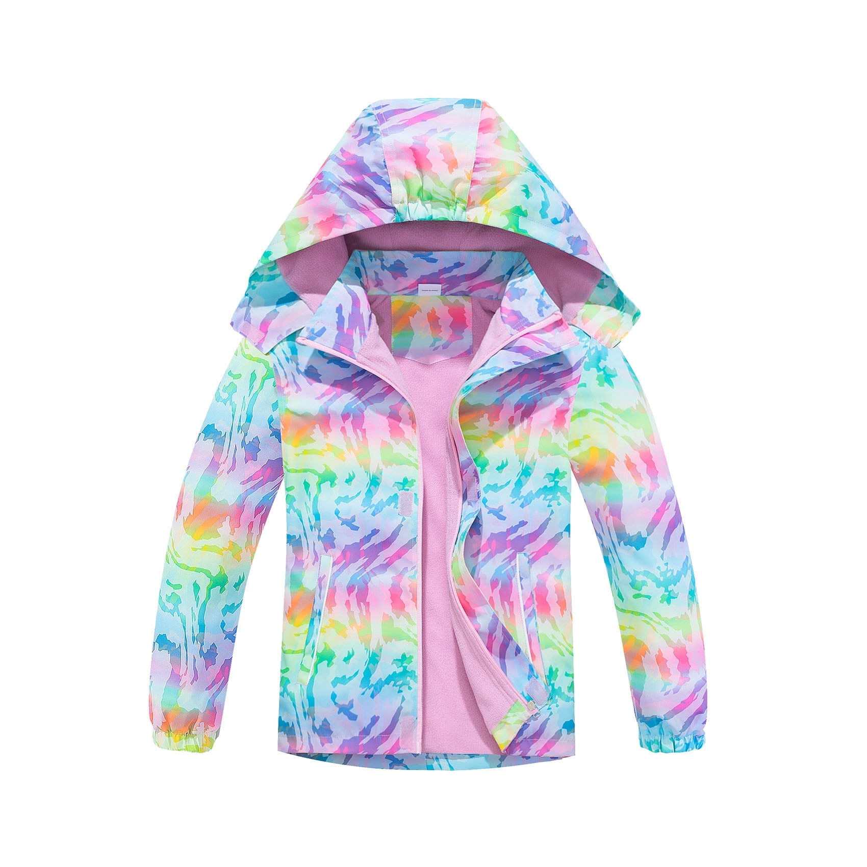 MGEOY Girls Rain Jackets, Lightweight, Waterproof, Windproof, Lined ...