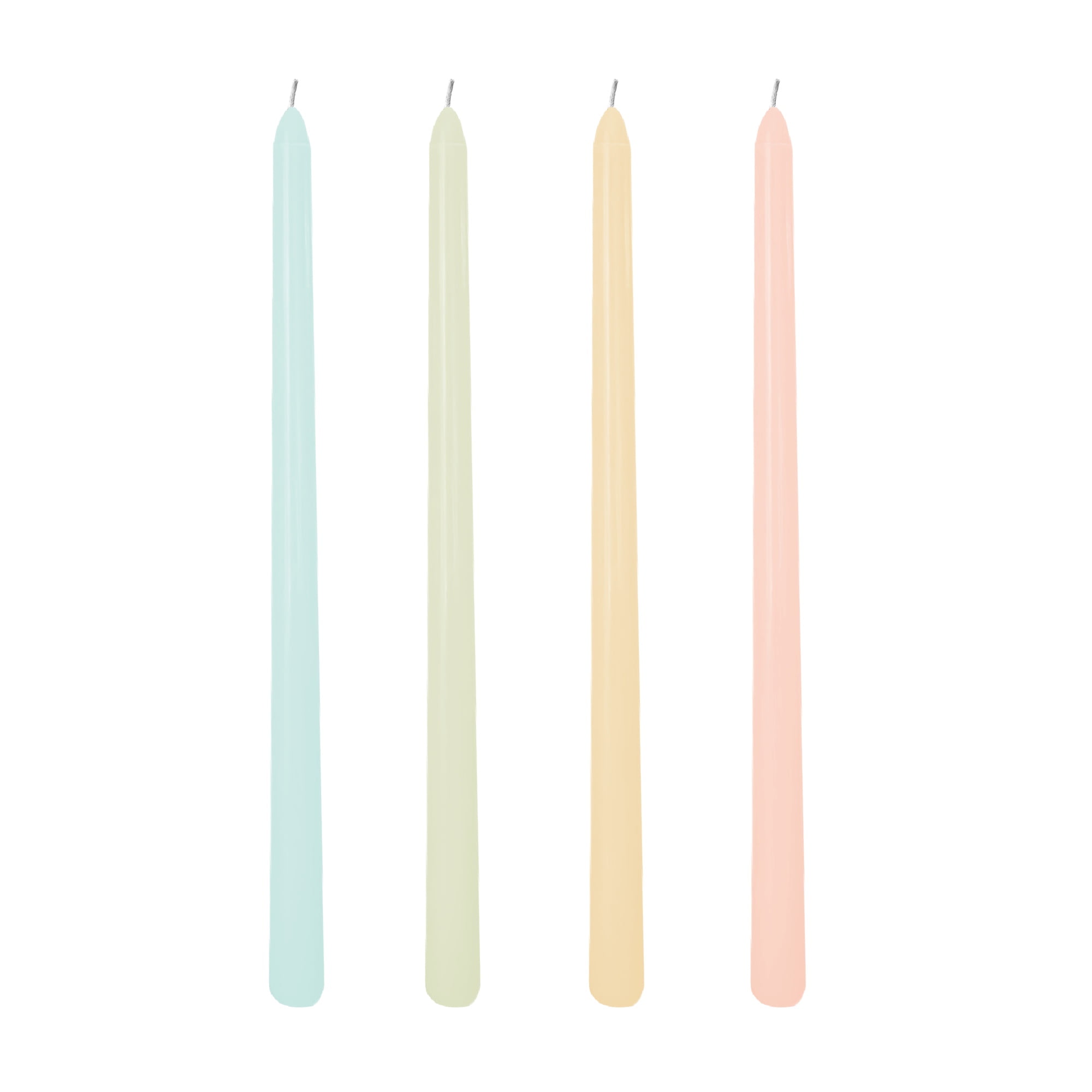 MGEZCOO 12 Inch Gradient Candy Taper Candle Sticks Pack of 4 - Walmart.com
