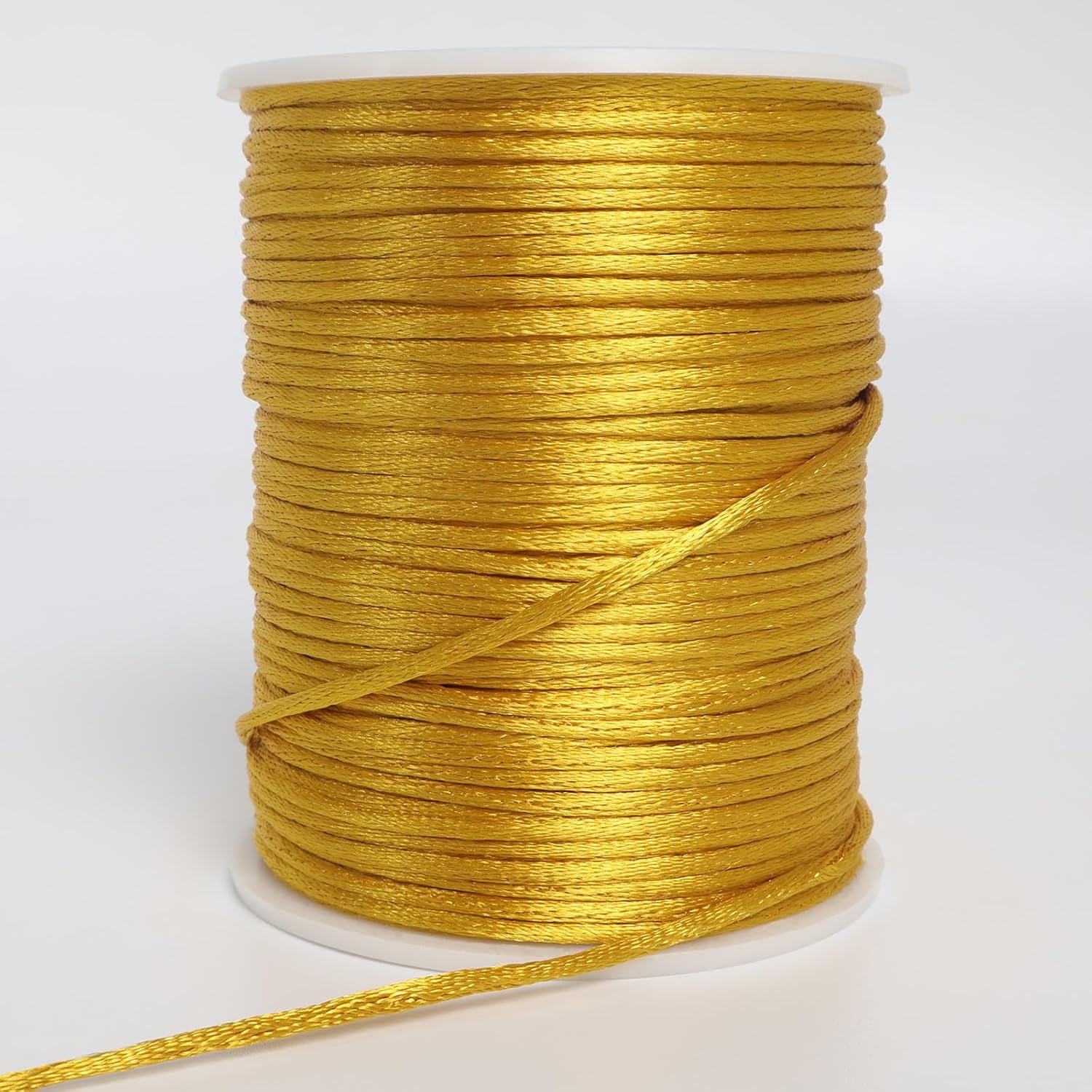 MGEZCOO 2 mm x 330 Feet Satin Nylon Cord, Silky Smooth Nylon String for Jewelry Making Bracelet ...