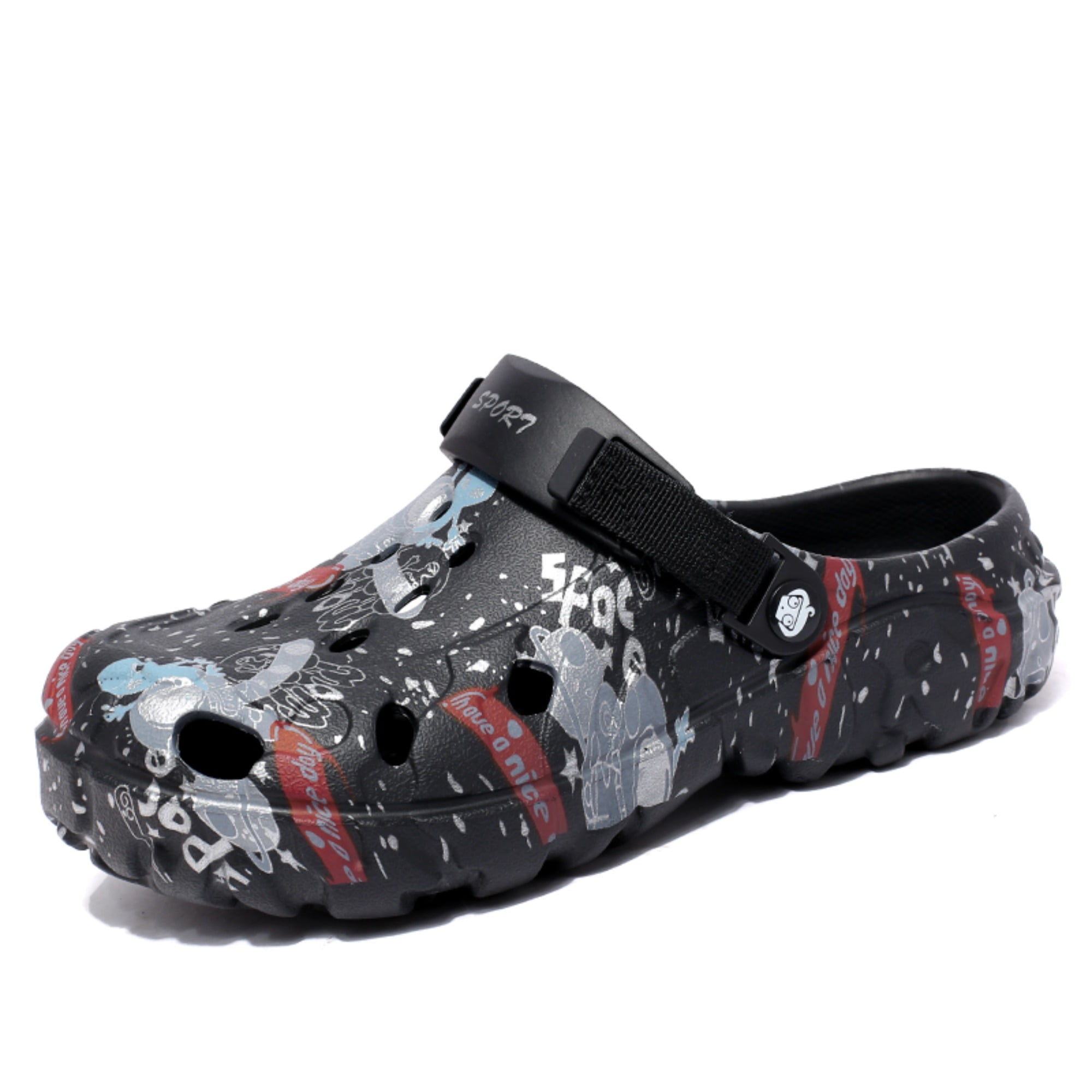 MGEZCOO EVA Clogs for Men, Adjustable Strap Summer Garden Shoes ...