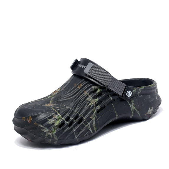 MGEZCOO Men’s Camo Clogs Slip On | EVA Textured Garden Shoes with Back ...