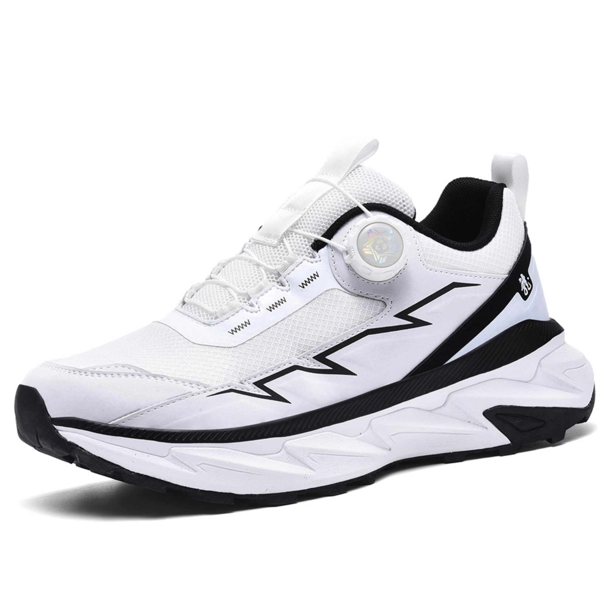 MGEZCOO Men's Running Shoes Lightweight Slip-On Sneakers with Dial ...