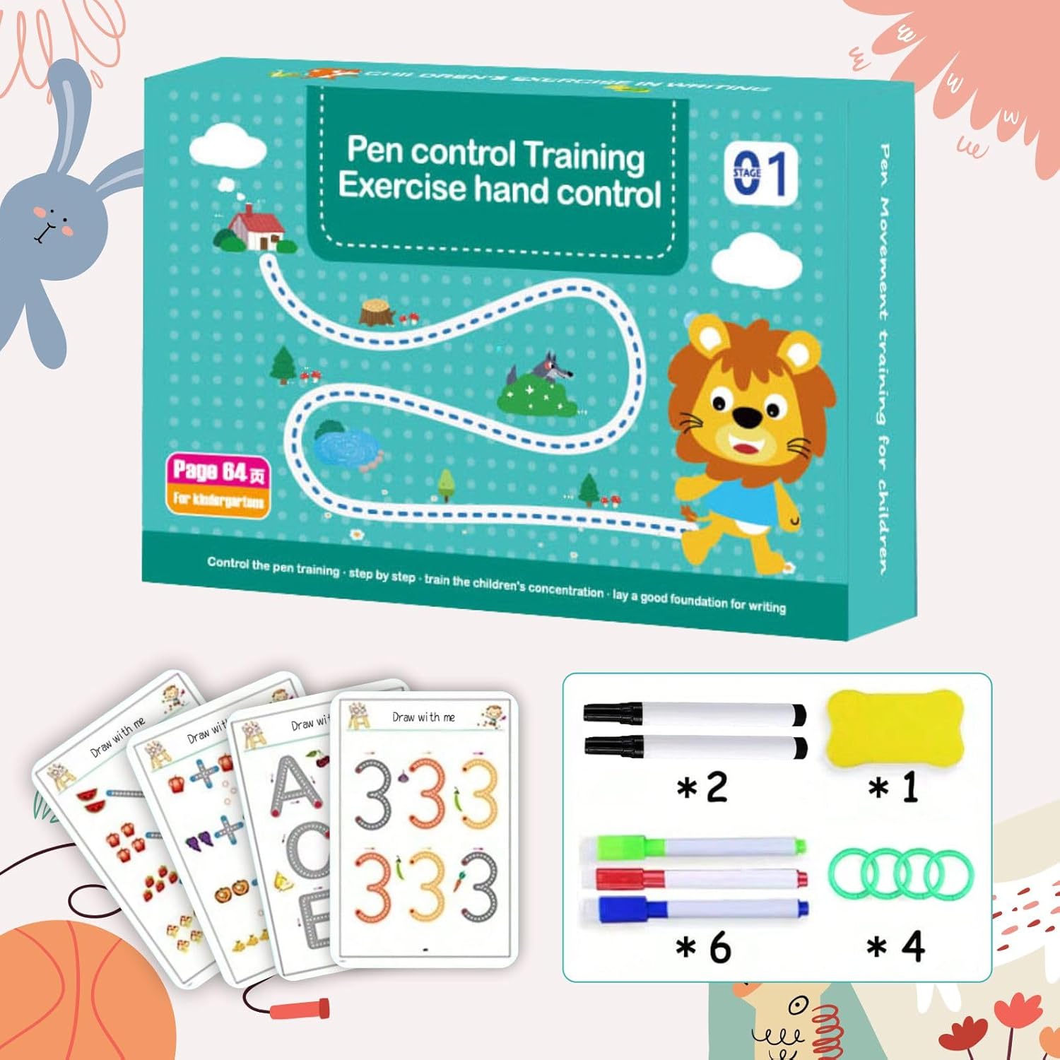 MGEZCOO Reusable Letter Writing Kit For Little Curious Minds - Ideal ...