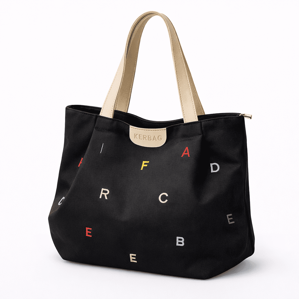 MGEZCOO Women’s Tote Bag, Large Zipper Top Shoulder Tote, Letter ...
